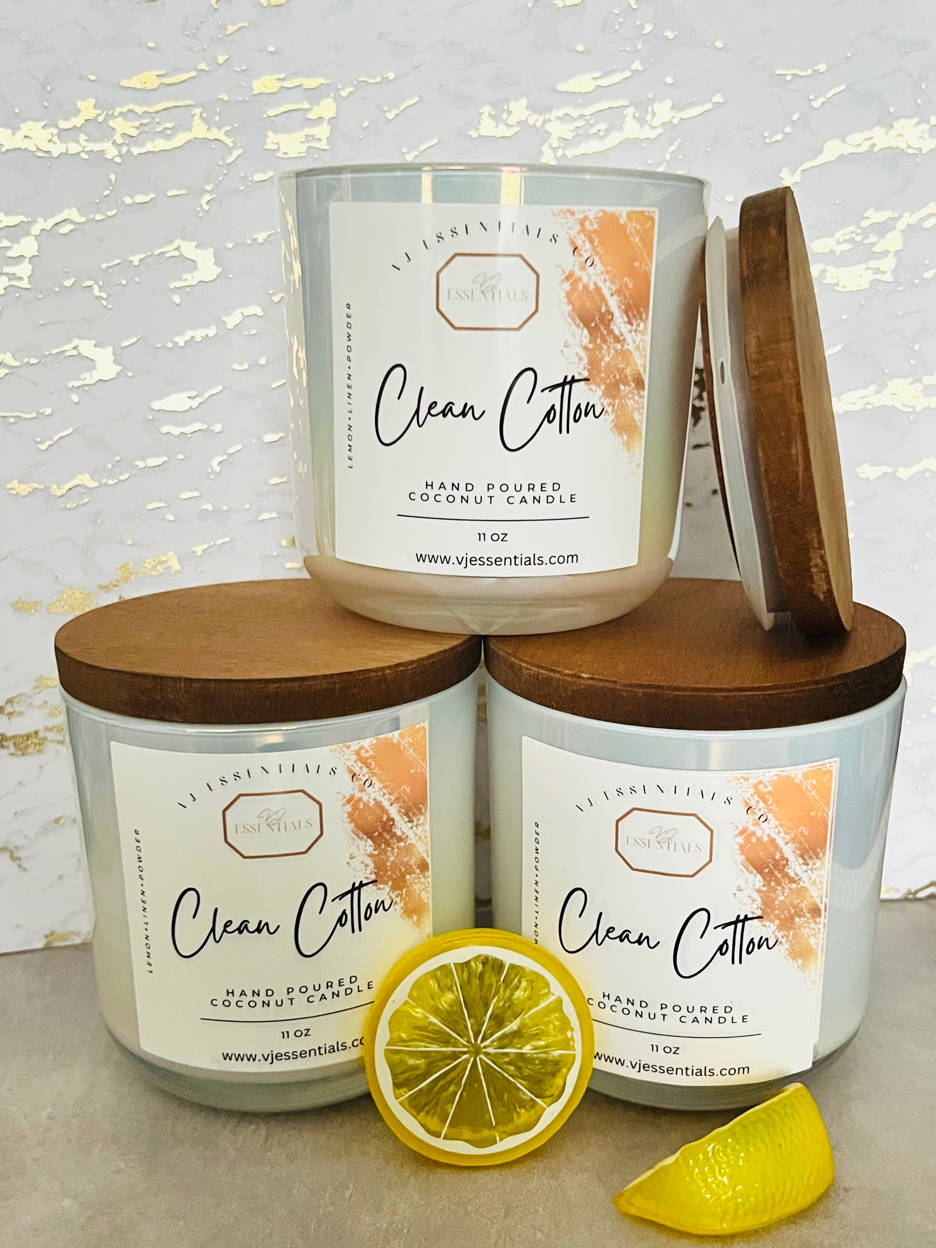 Clean Cotton - Signature Candle Collection – VJ Essentials Co.